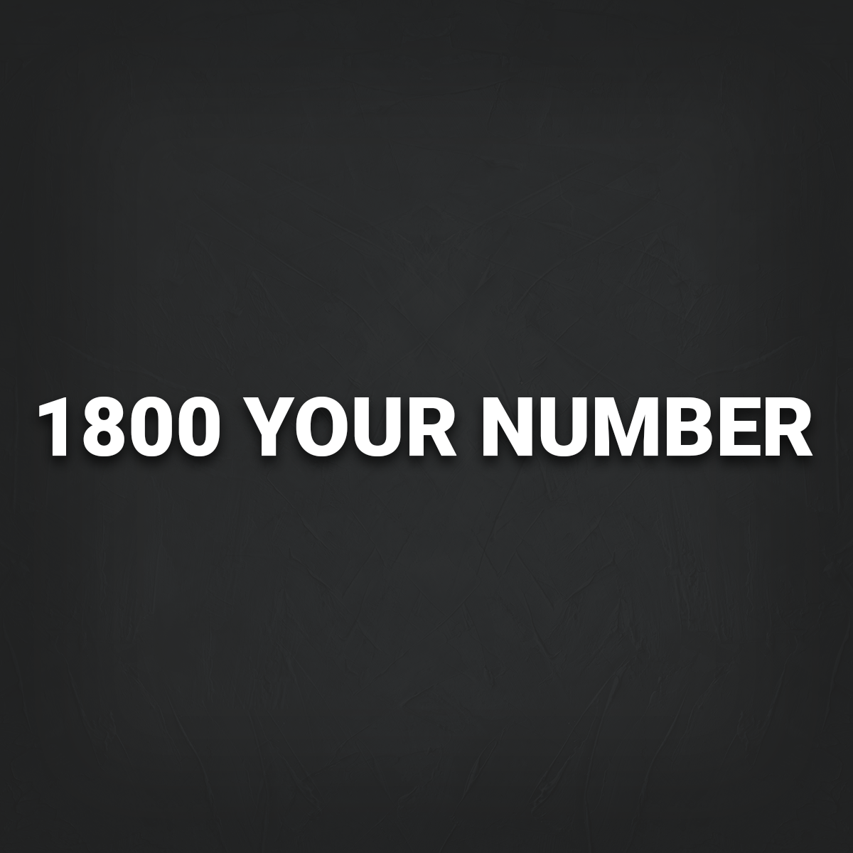 Personalised Phone Number Banner Decal
