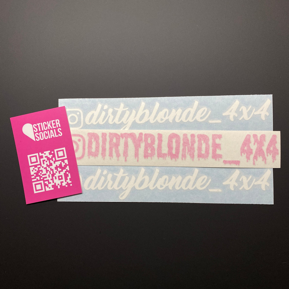 Personalised Instagram Decal Sticker